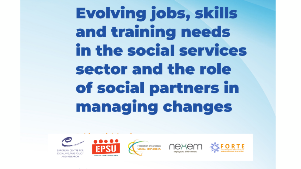 Evolving jobs, skills and training needs in social services ...
